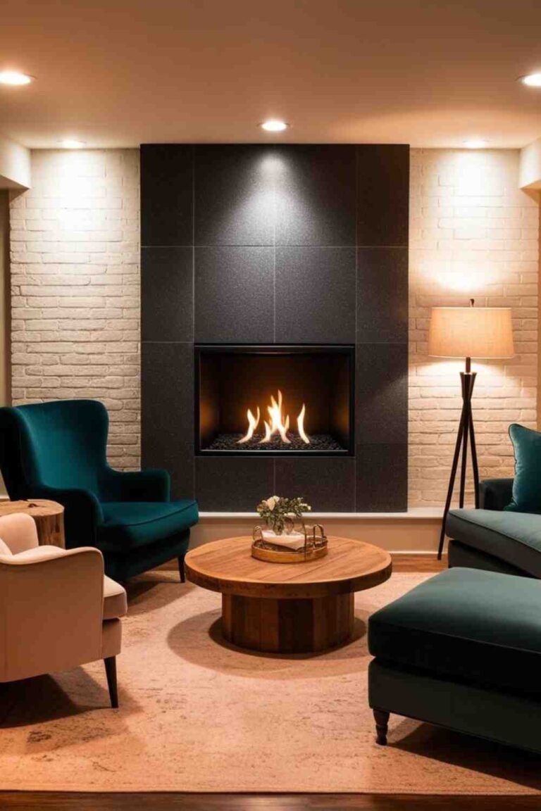 15+ Basement Fireplace Ideas for a Cozy Space -Besuited Home