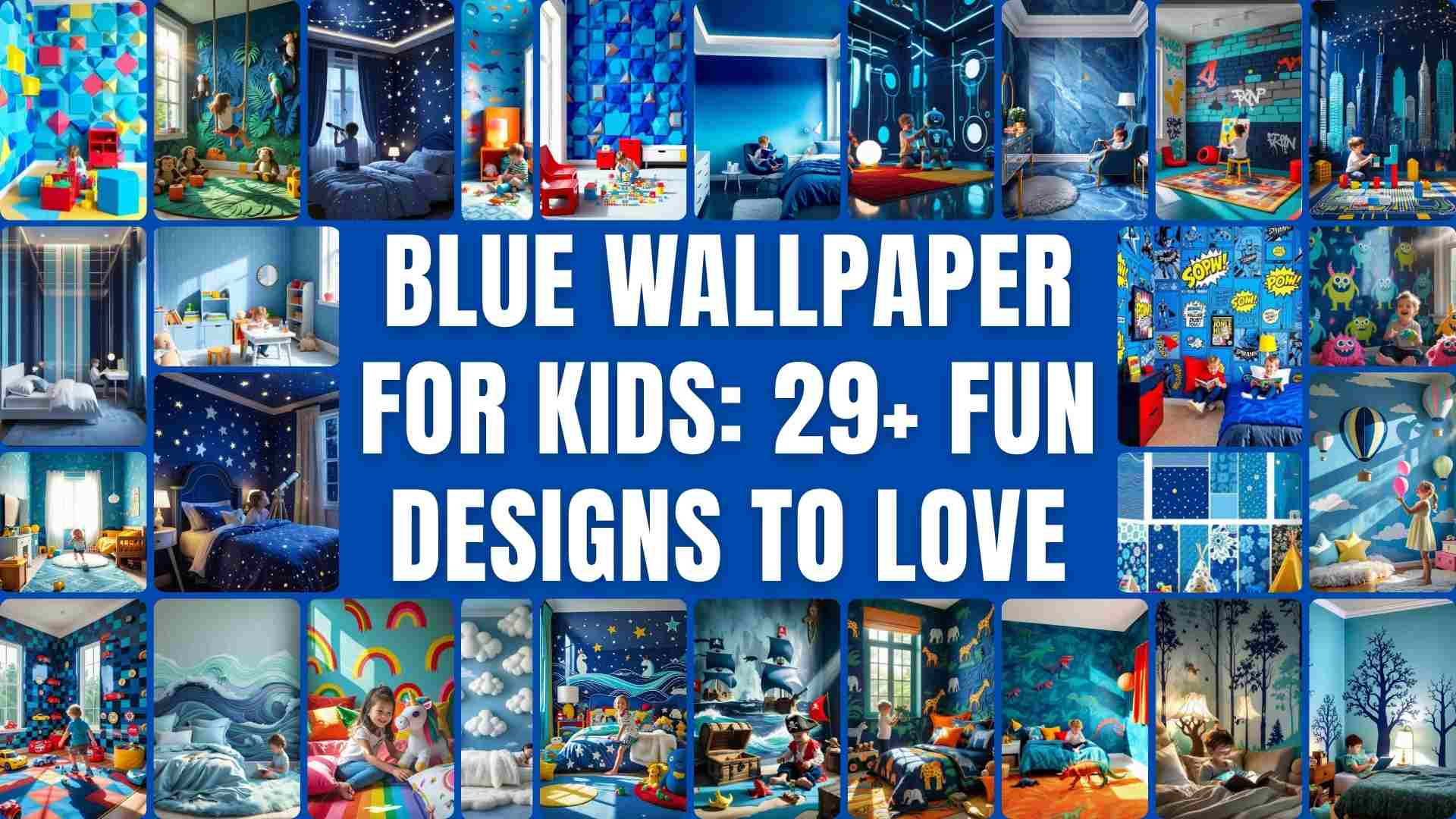 Blue Wallpaper for Kids: 29+ Fun Designs to Love