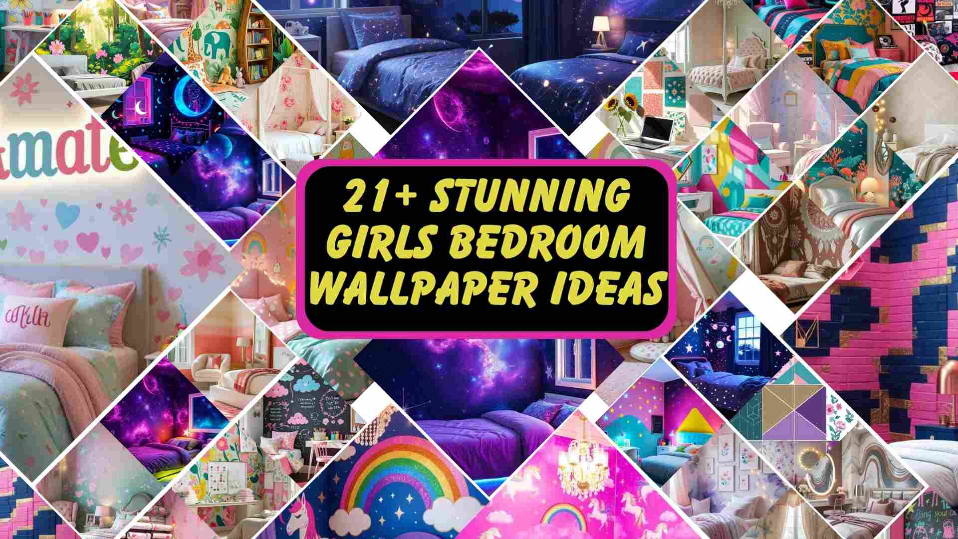 21+ Stunning Girls Bedroom Wallpaper Ideas - Besuited Home