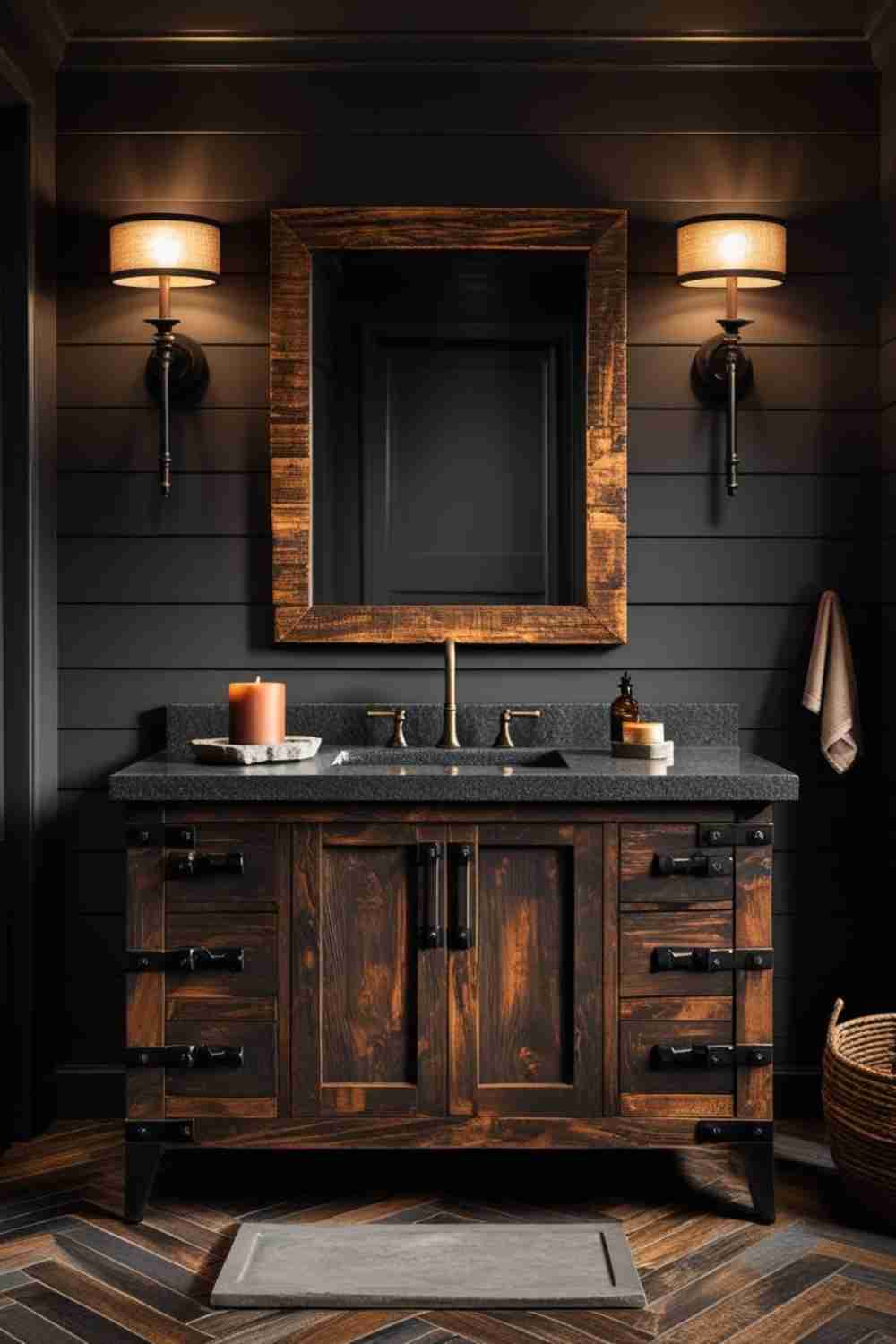10+ Beautiful Rustic Vanities for Bathrooms - Besuited Home
