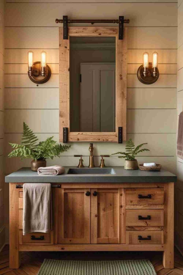 10+ Beautiful Rustic Vanities for Bathrooms - Besuited Home