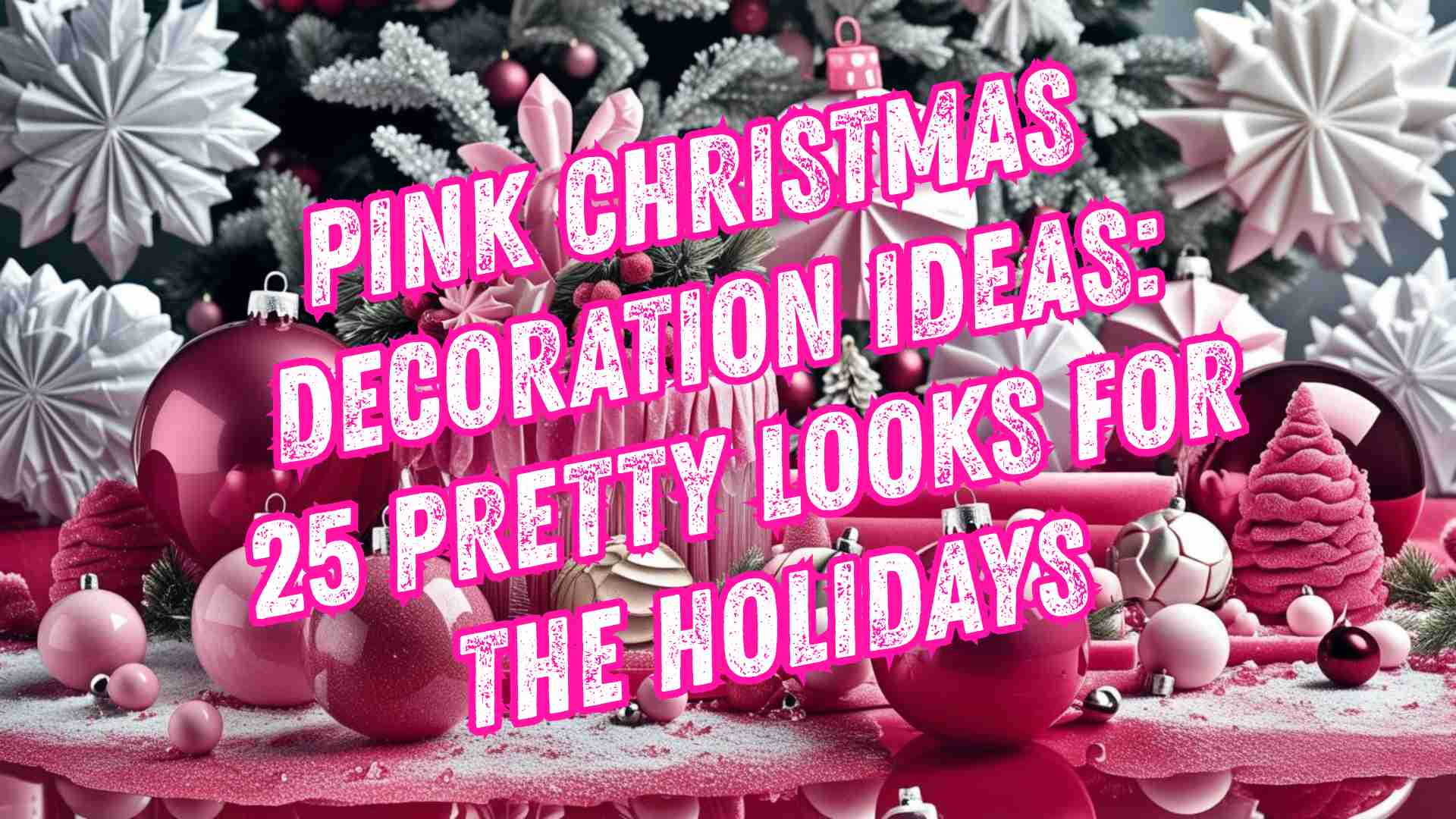 Pink Christmas Decoration Ideas: 25 Pretty Holiday Looks