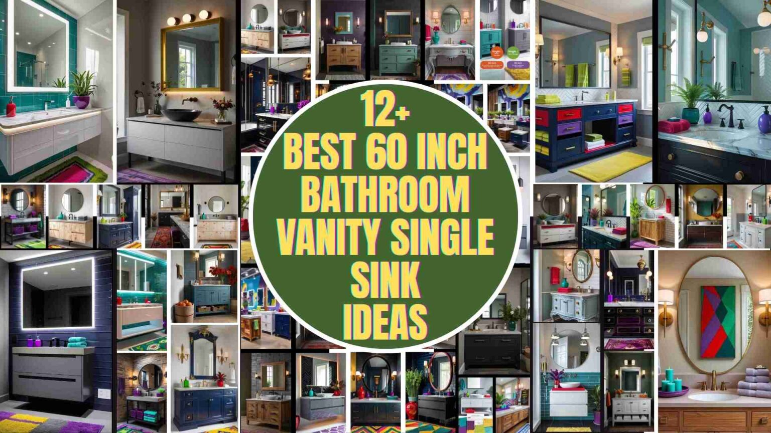 12+ Best 60 Inch Bathroom Vanity Single Sink Ideas